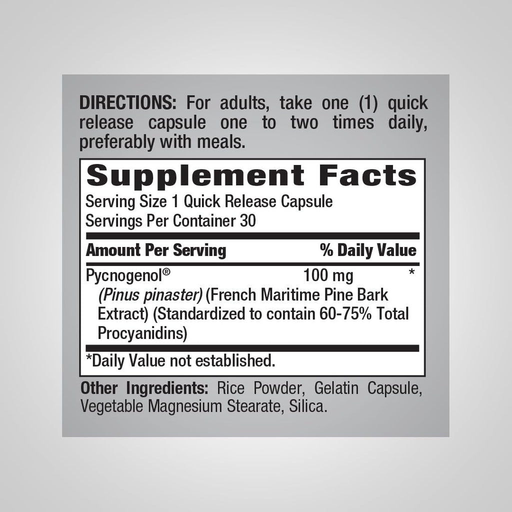 natural pine bark extract supplement