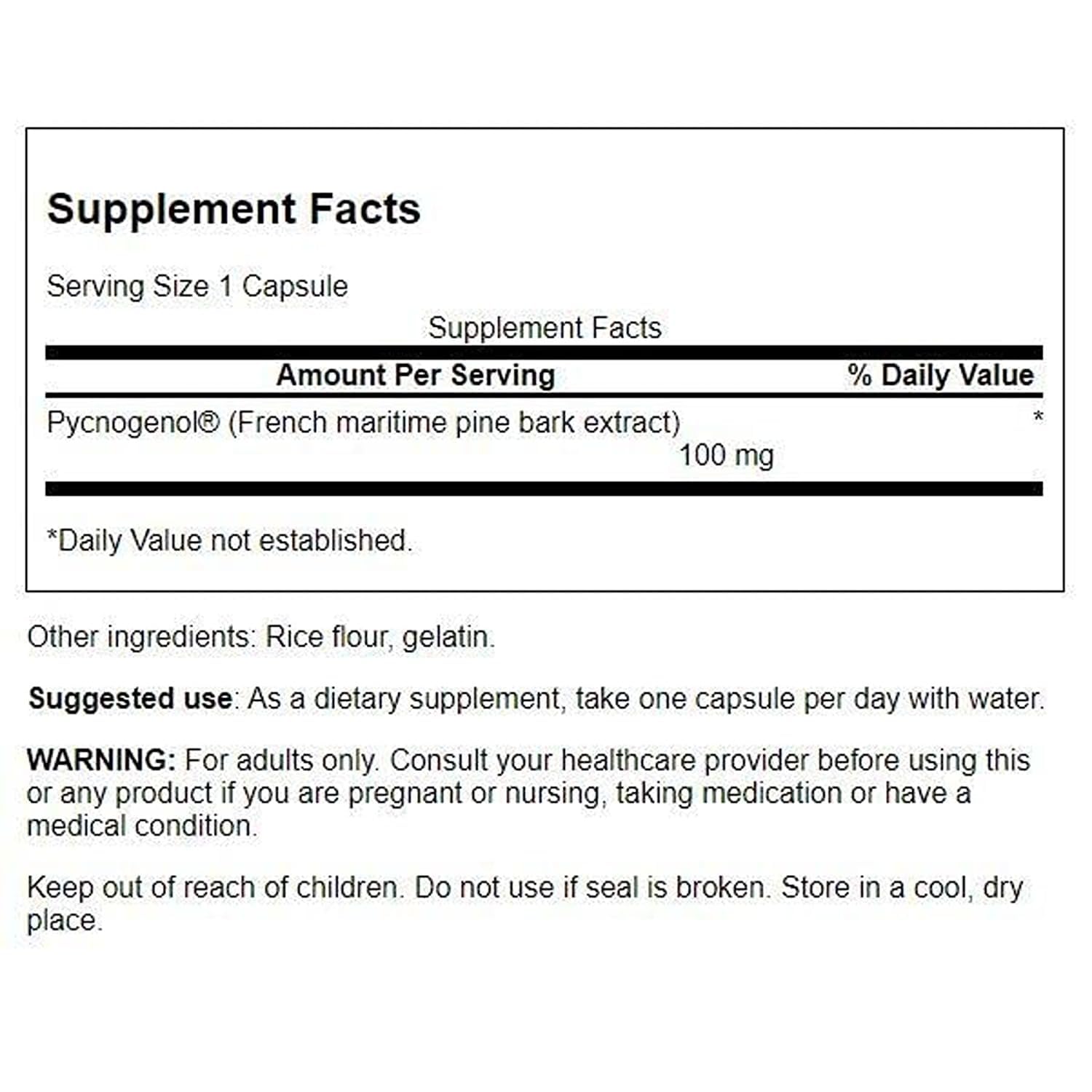 natural pine bark extract supplement