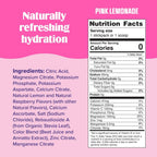 natural pink lemonade electrolyte drink