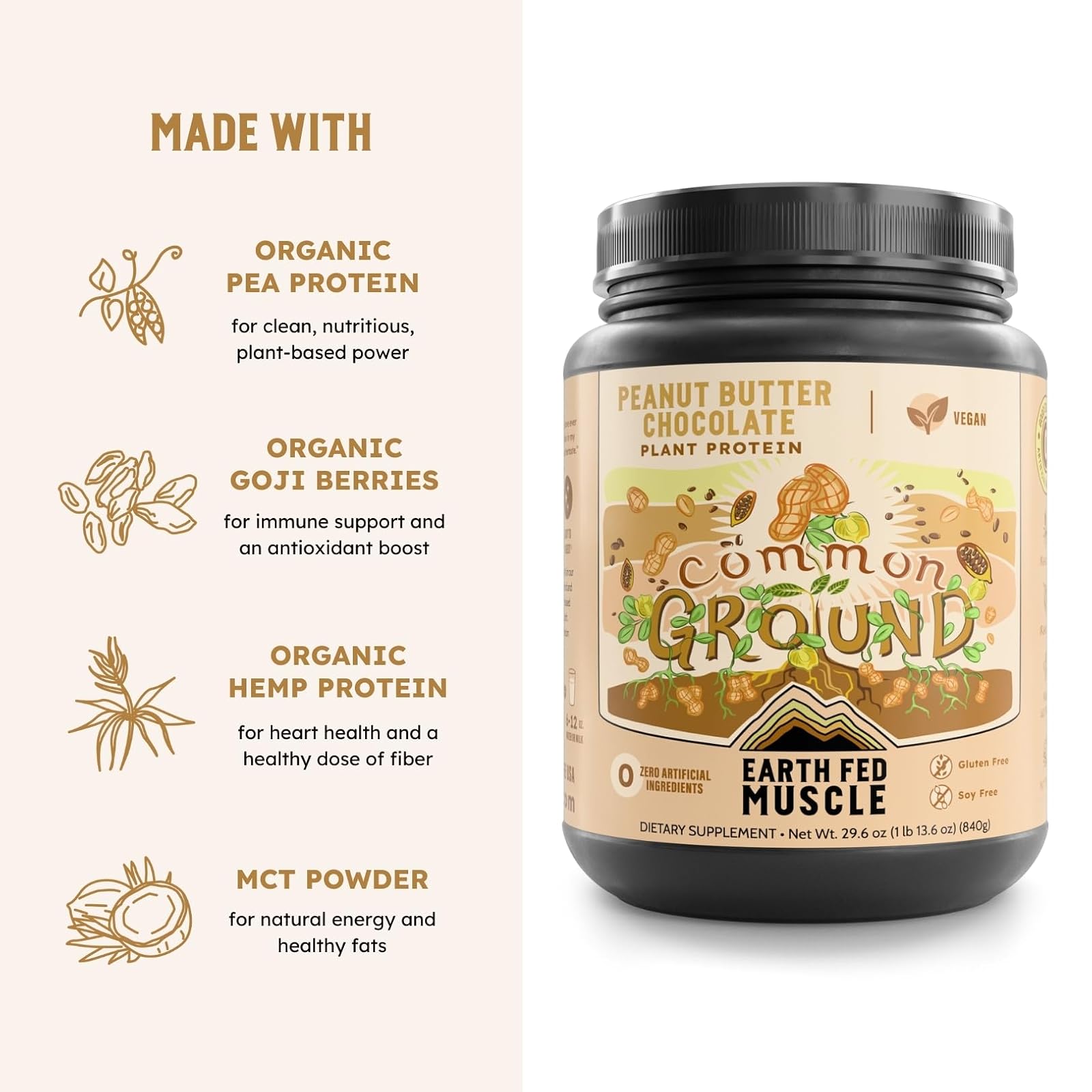 natural plant-based protein supplement
