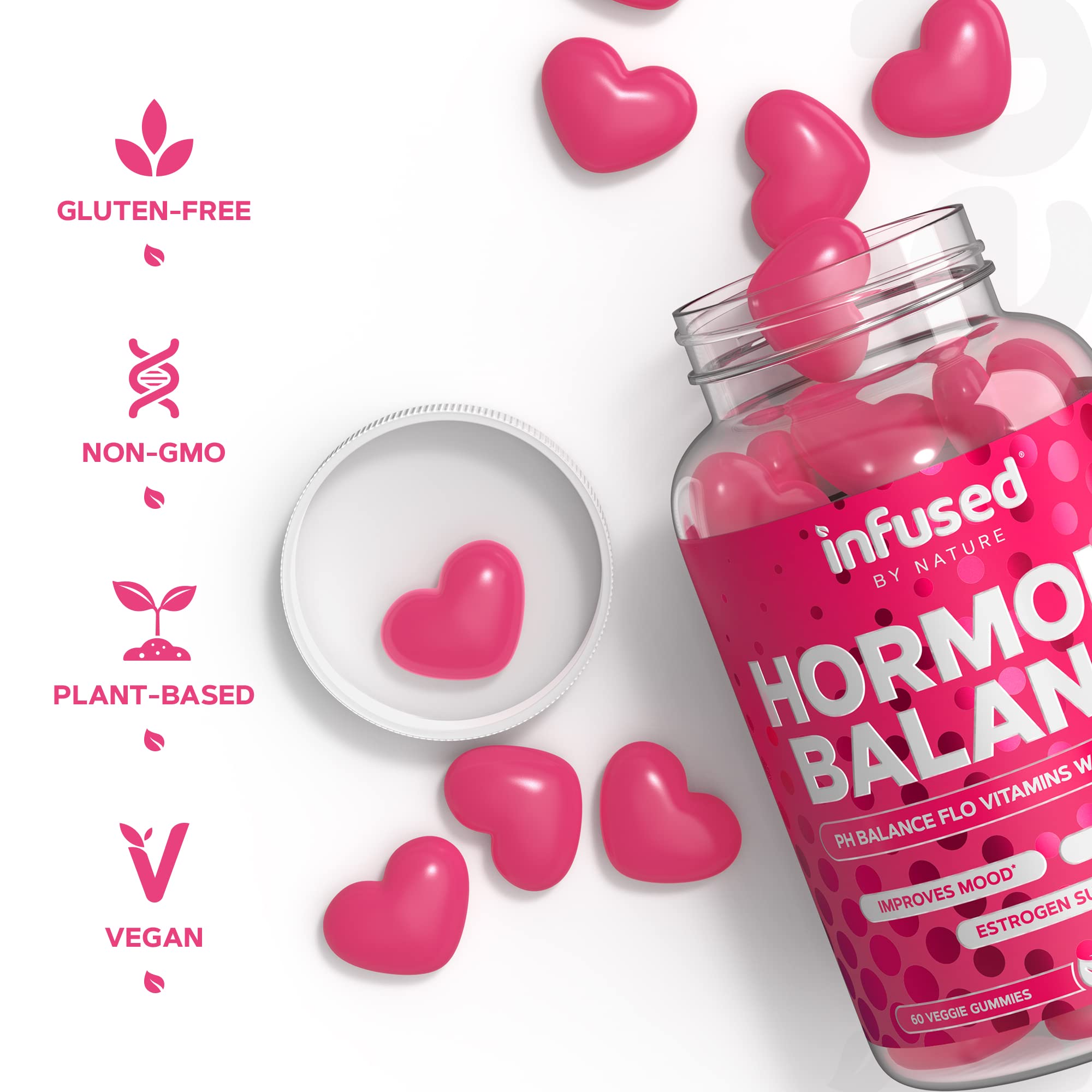 Natural PMS relief gummies with cranberry