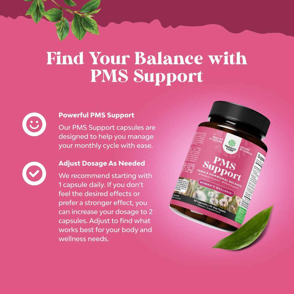 Natural PMS relief vitamins