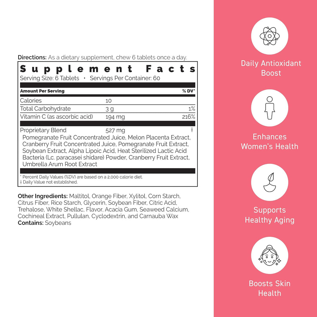 natural pomegranate chewable vitamins