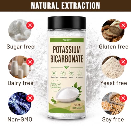 Natural potassium bicarbonate for health