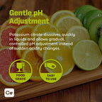 Natural potassium citrate for electrolyte balance