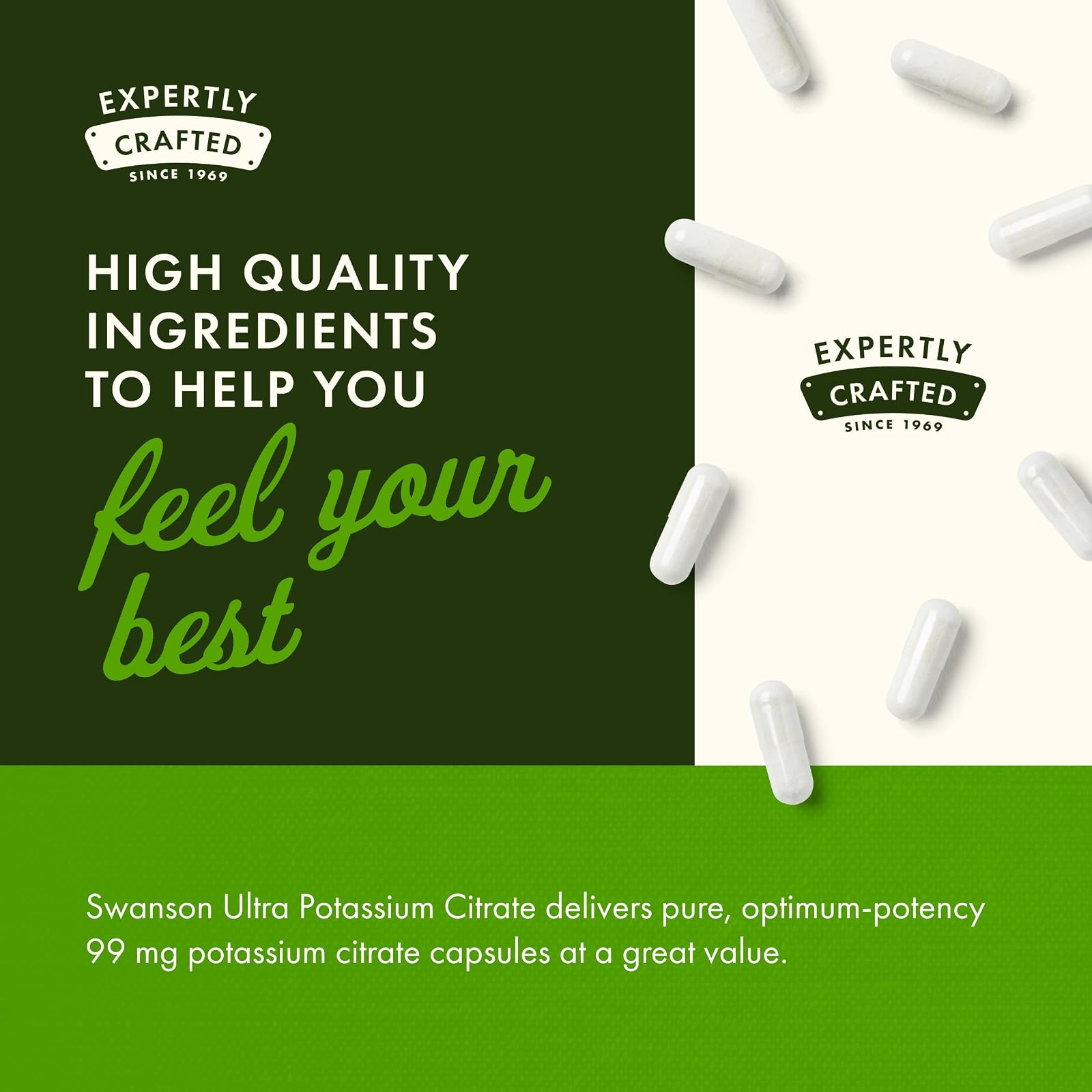 Natural potassium citrate for energy