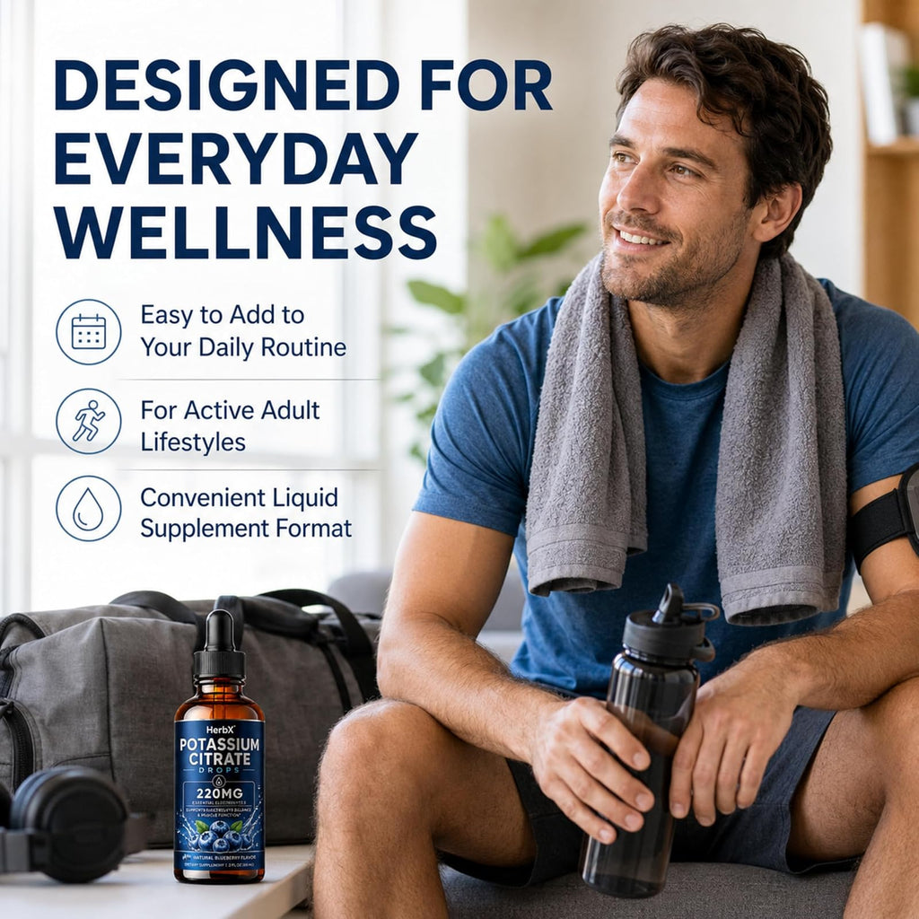 Natural potassium citrate for wellness