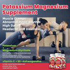 Natural potassium magnesium supplement gummies