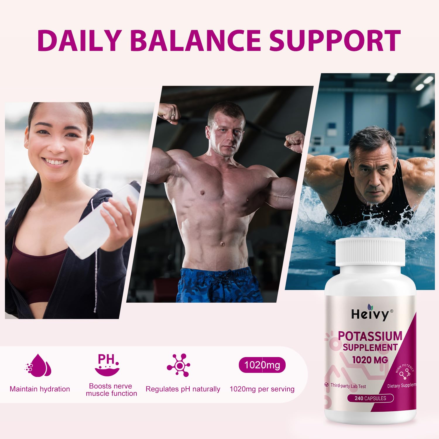 Natural potassium source for daily wellness