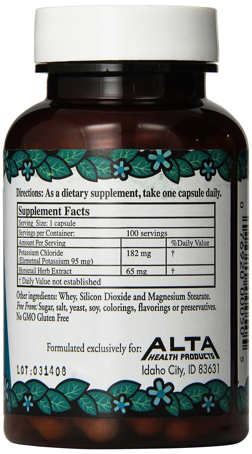Natural potassium source for hydration