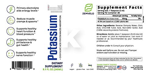 natural potassium supplement for energy