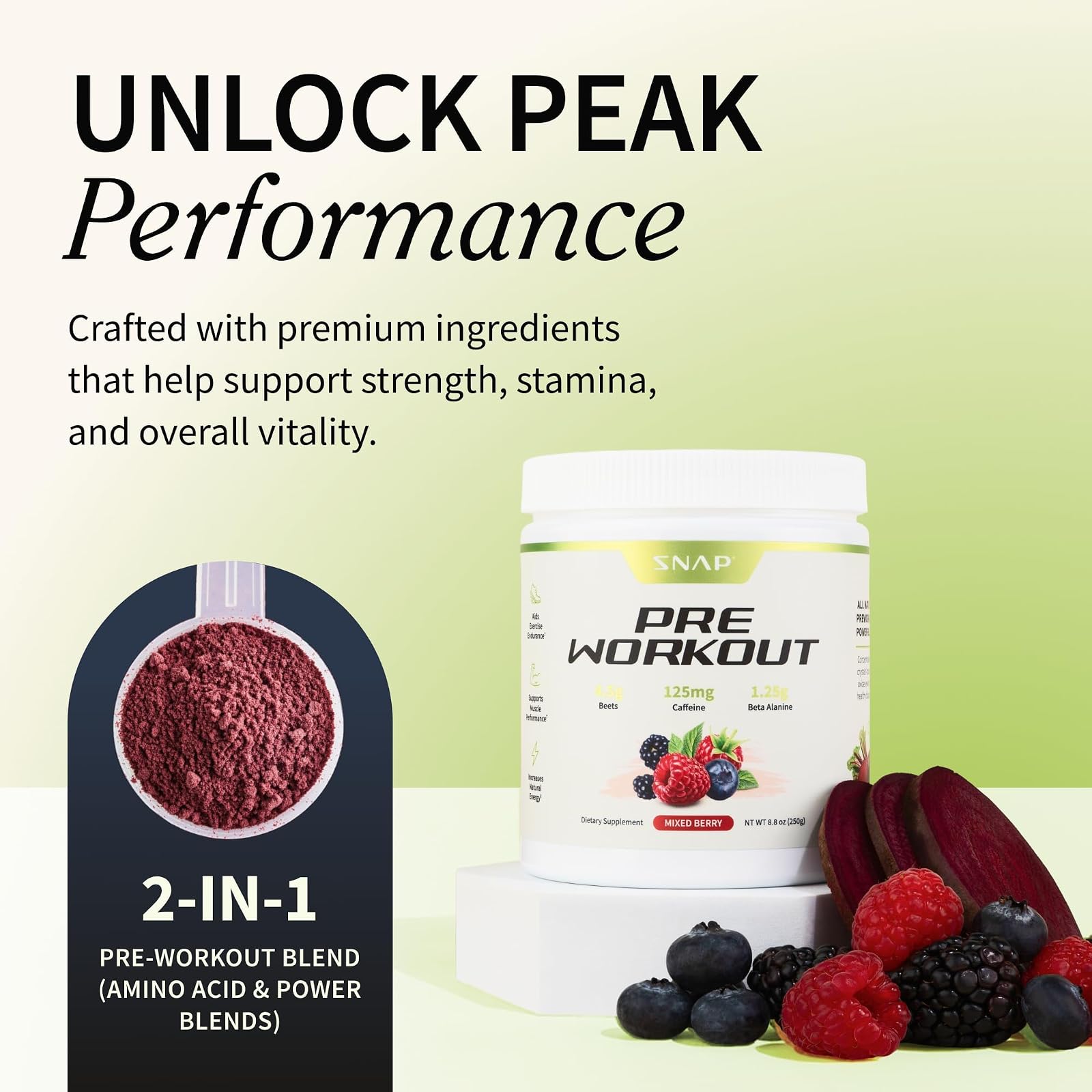 natural pre-workout beet root powder