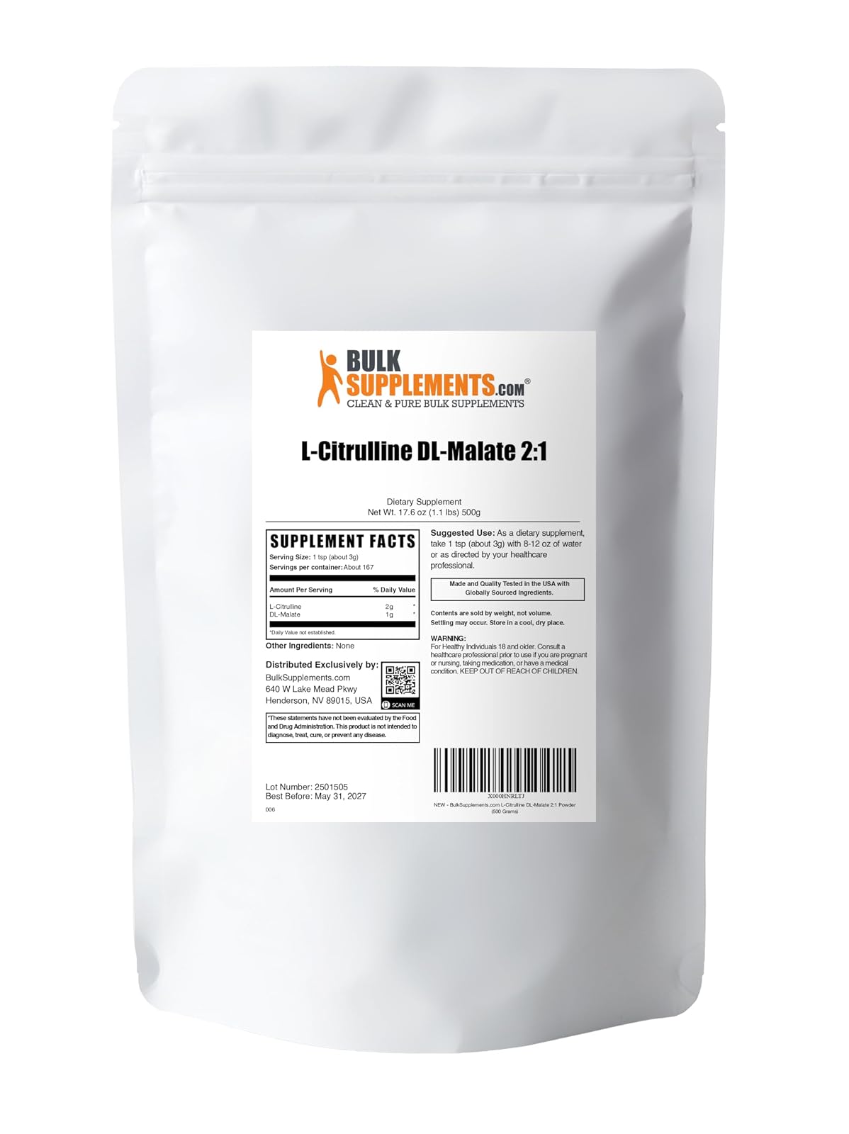 natural pre-workout L-Citrulline powder