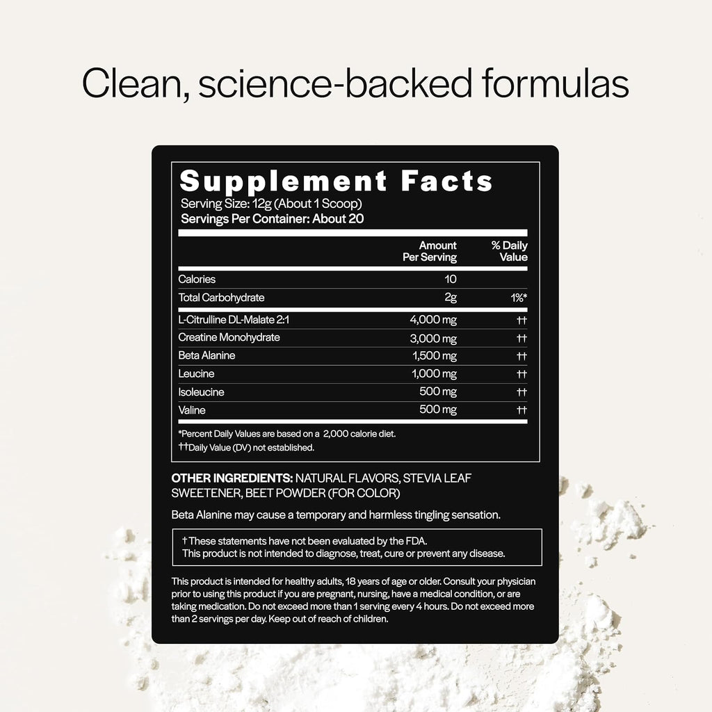 natural pre-workout powder with watermelon taste