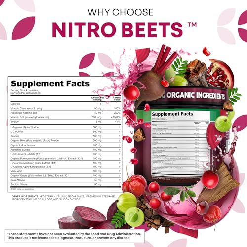 Natural pre-workout supplement capsules