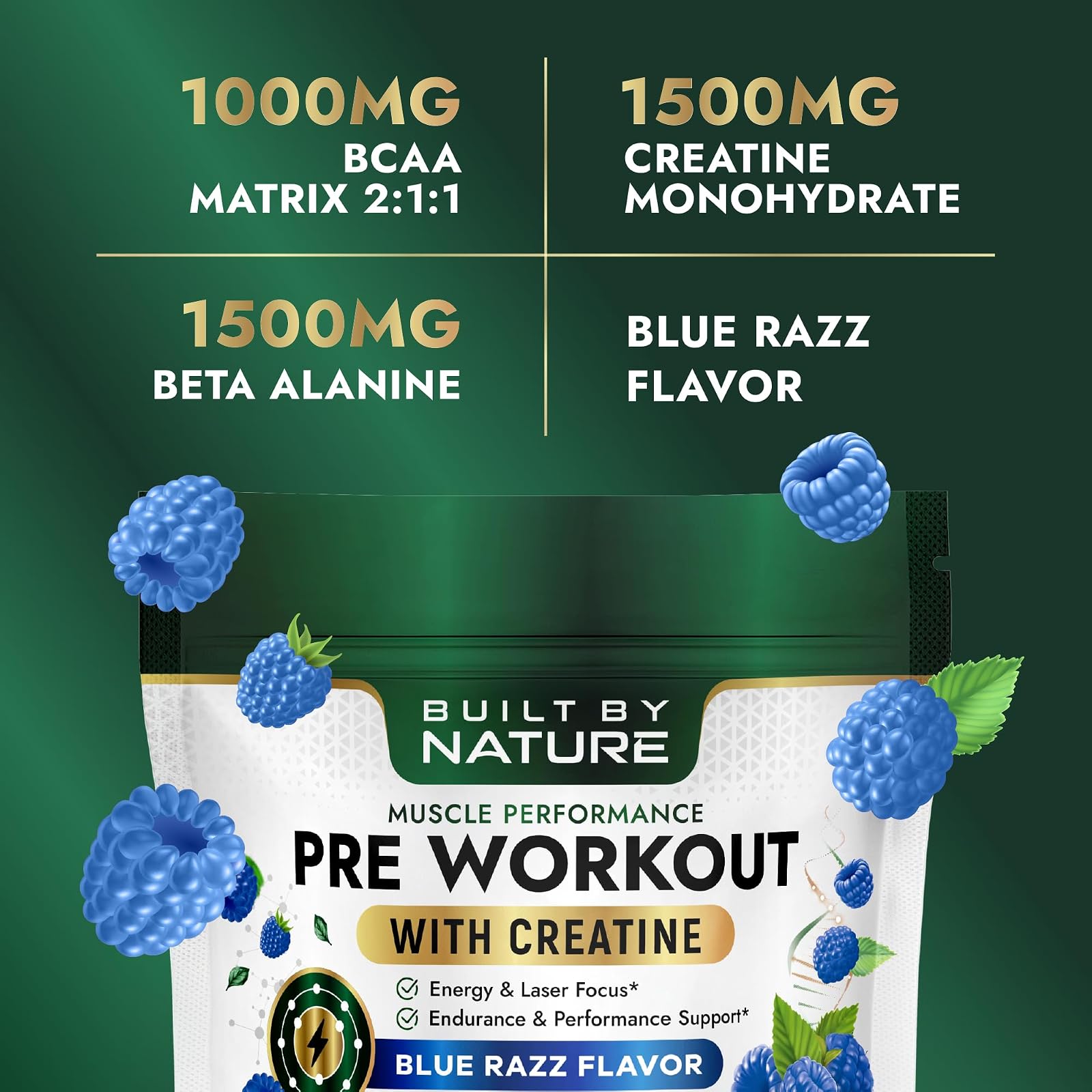 Natural pre-workout supplement for workouts