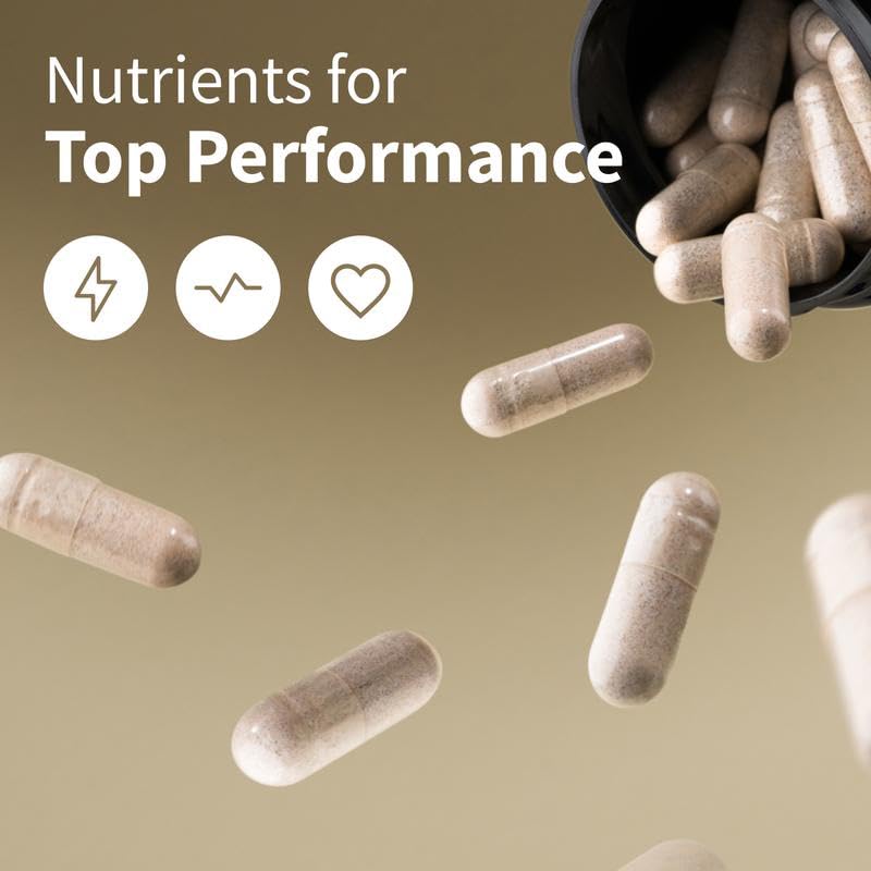 Natural pre-workout supplement with capsules