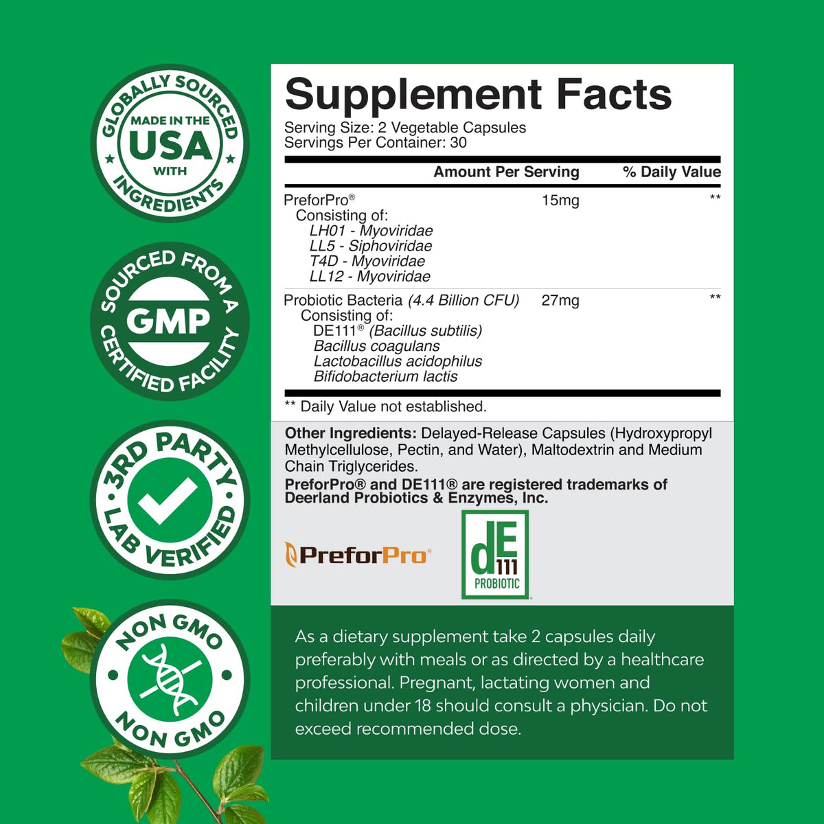 natural prebiotic and probiotic blend