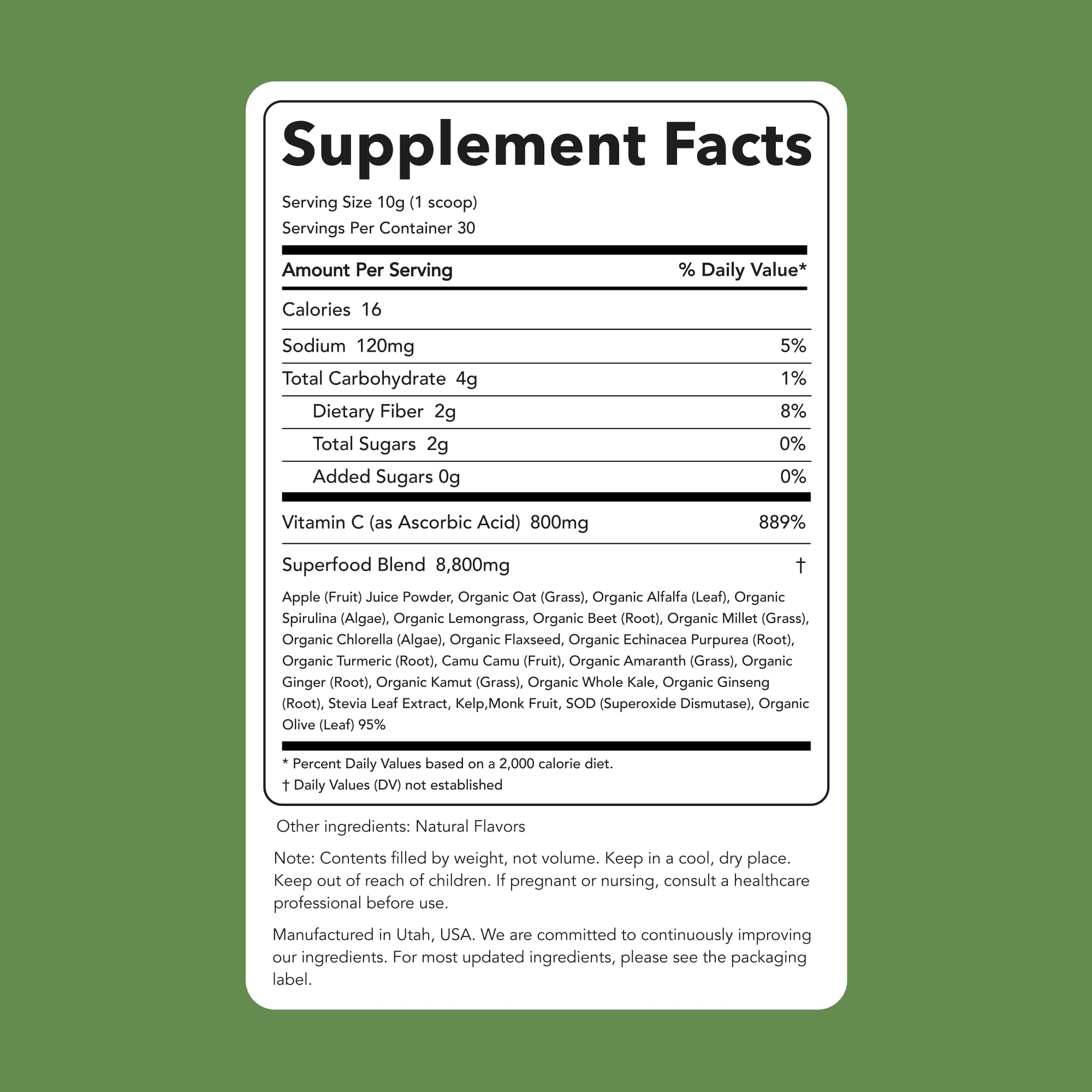 natural prebiotic fiber supplement