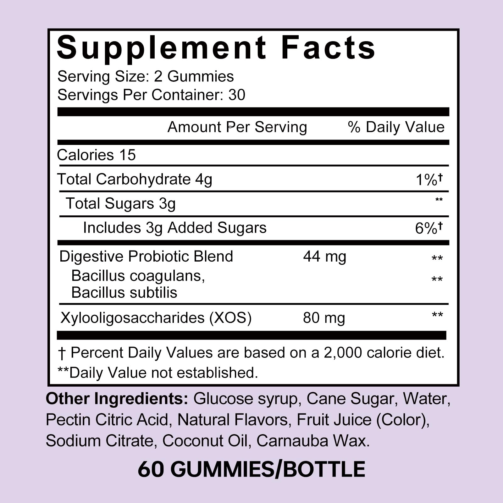 natural prebiotic support gummies