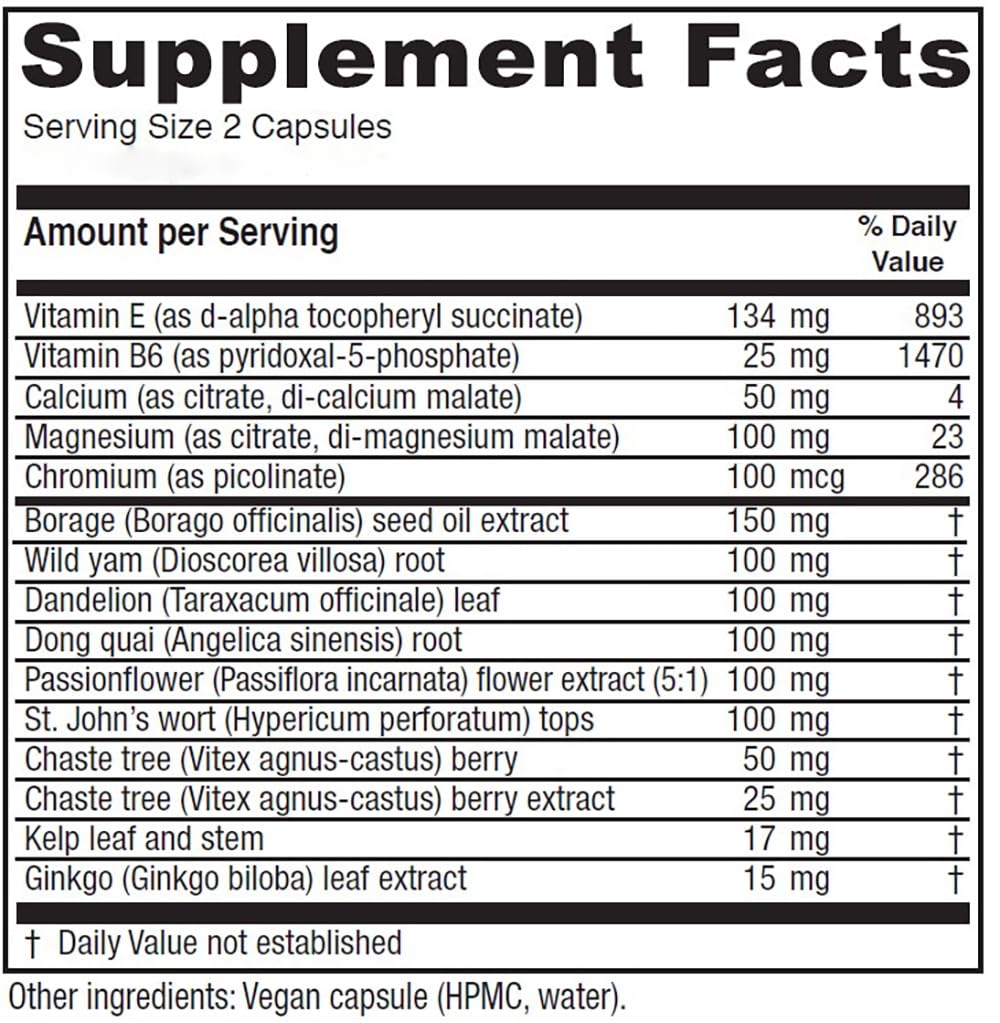 natural premenstrual support capsules