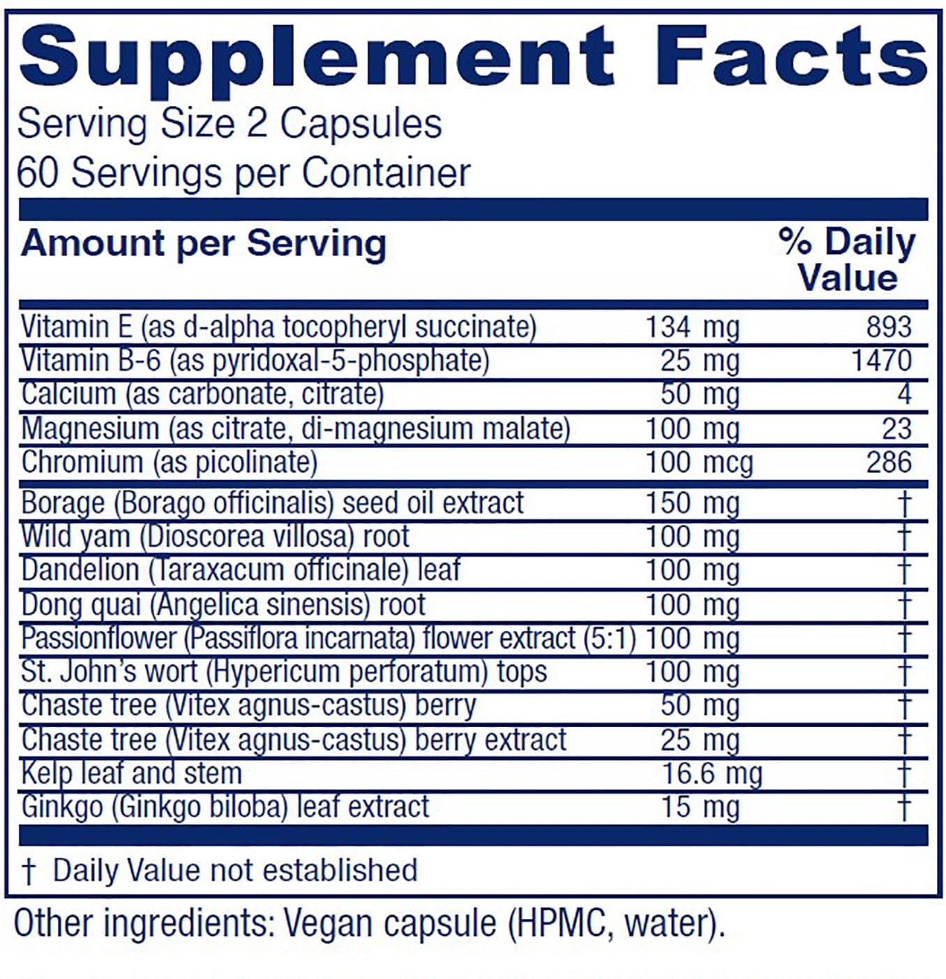 natural premenstrual support capsules