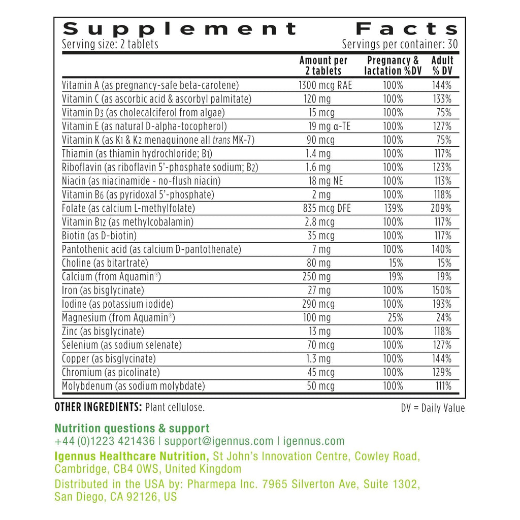 natural prenatal multivitamin for health