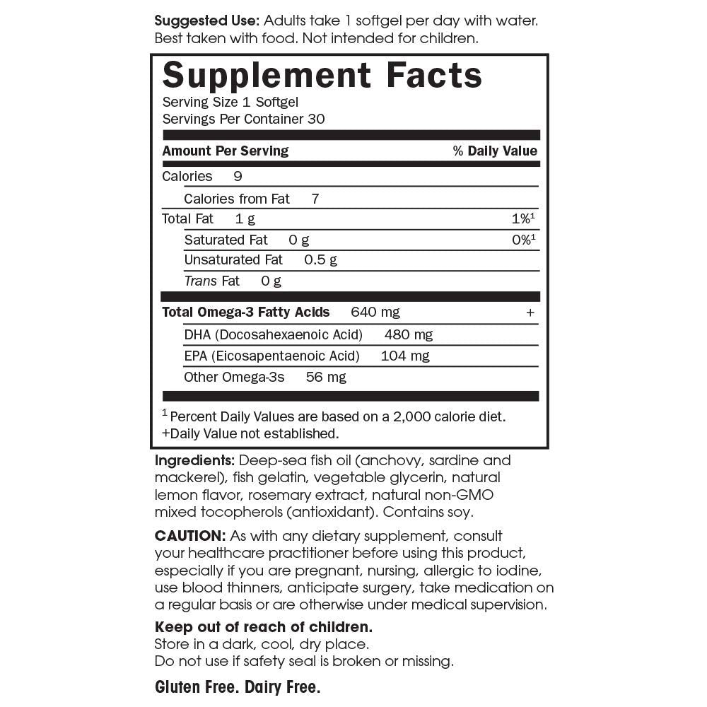 Natural prenatal omega-3 supplement