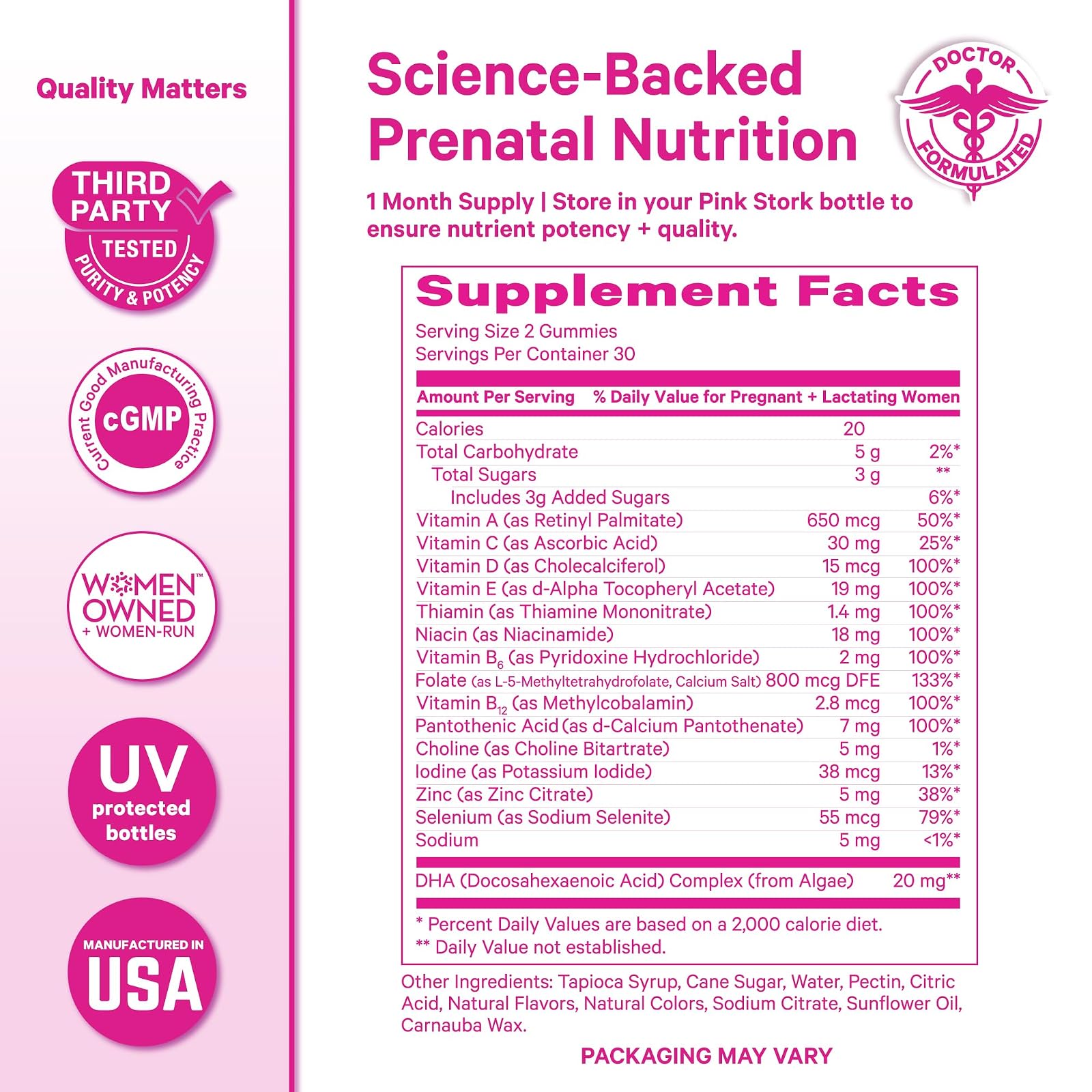 natural prenatal vitamins for expectant mothers