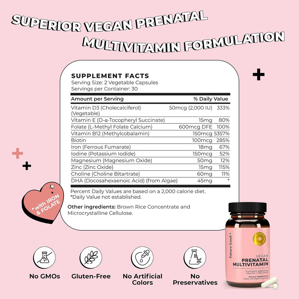 Natural prenatal vitamins for expecting mothers