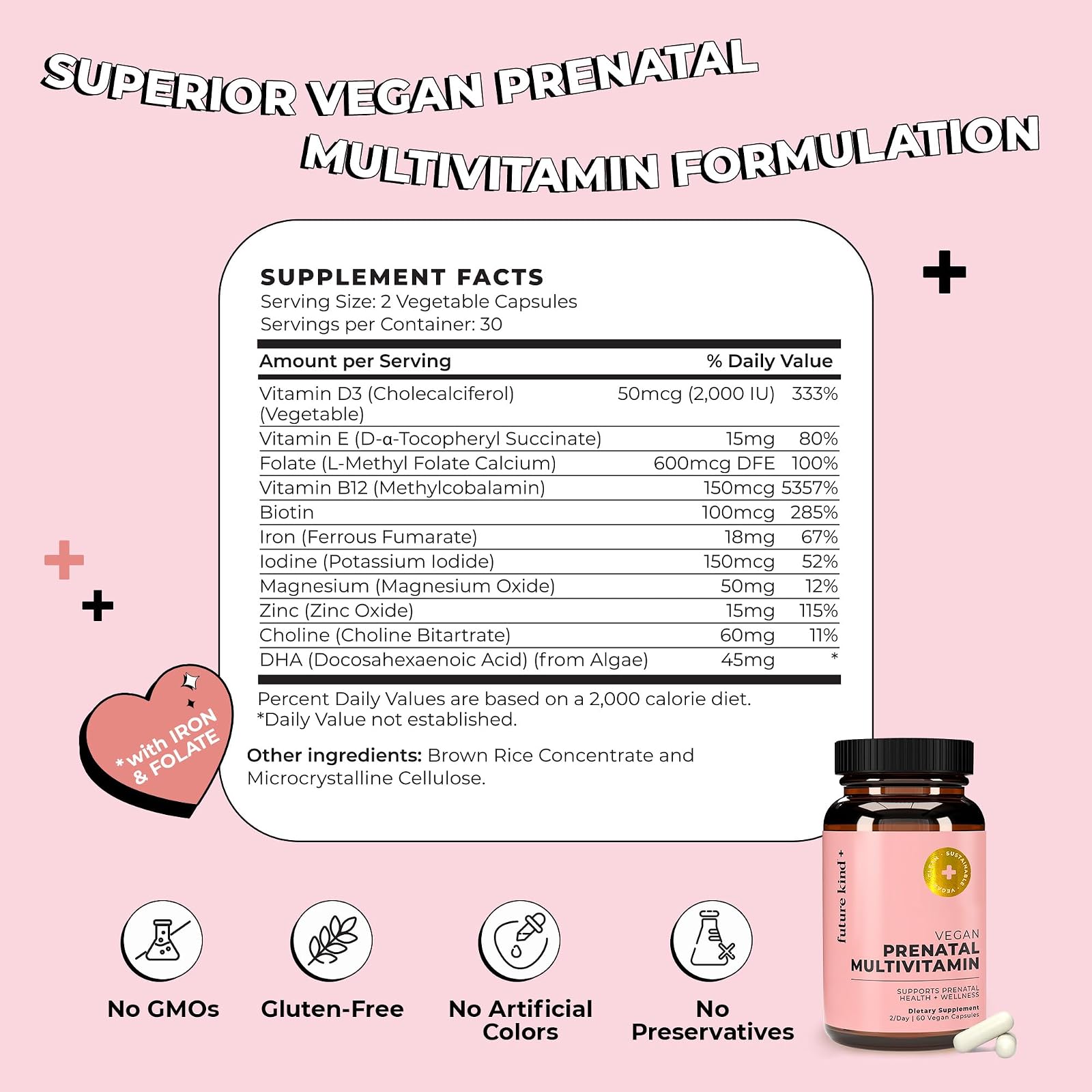 Natural prenatal vitamins for expecting mothers