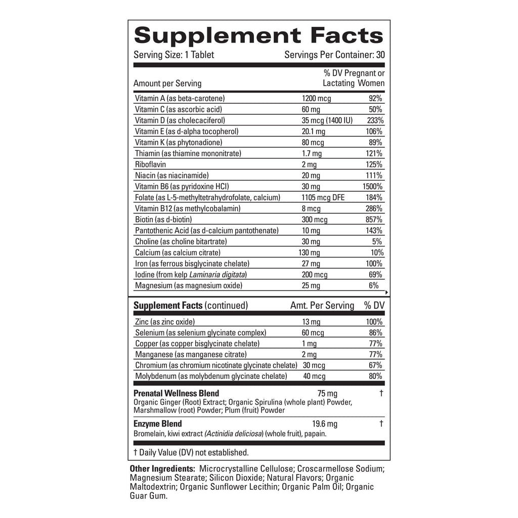 natural prenatal vitamins for women