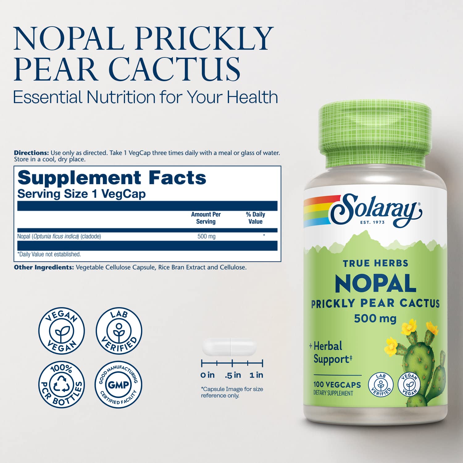 natural prickly pear cactus capsules