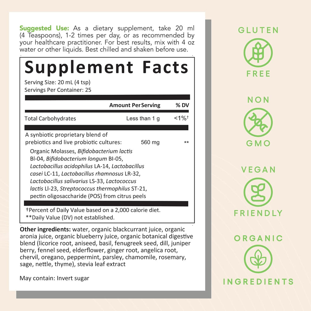Natural probiotic blend for daily digestion