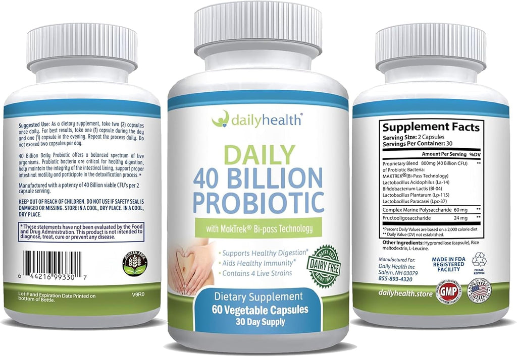 Natural probiotic capsules for overall health