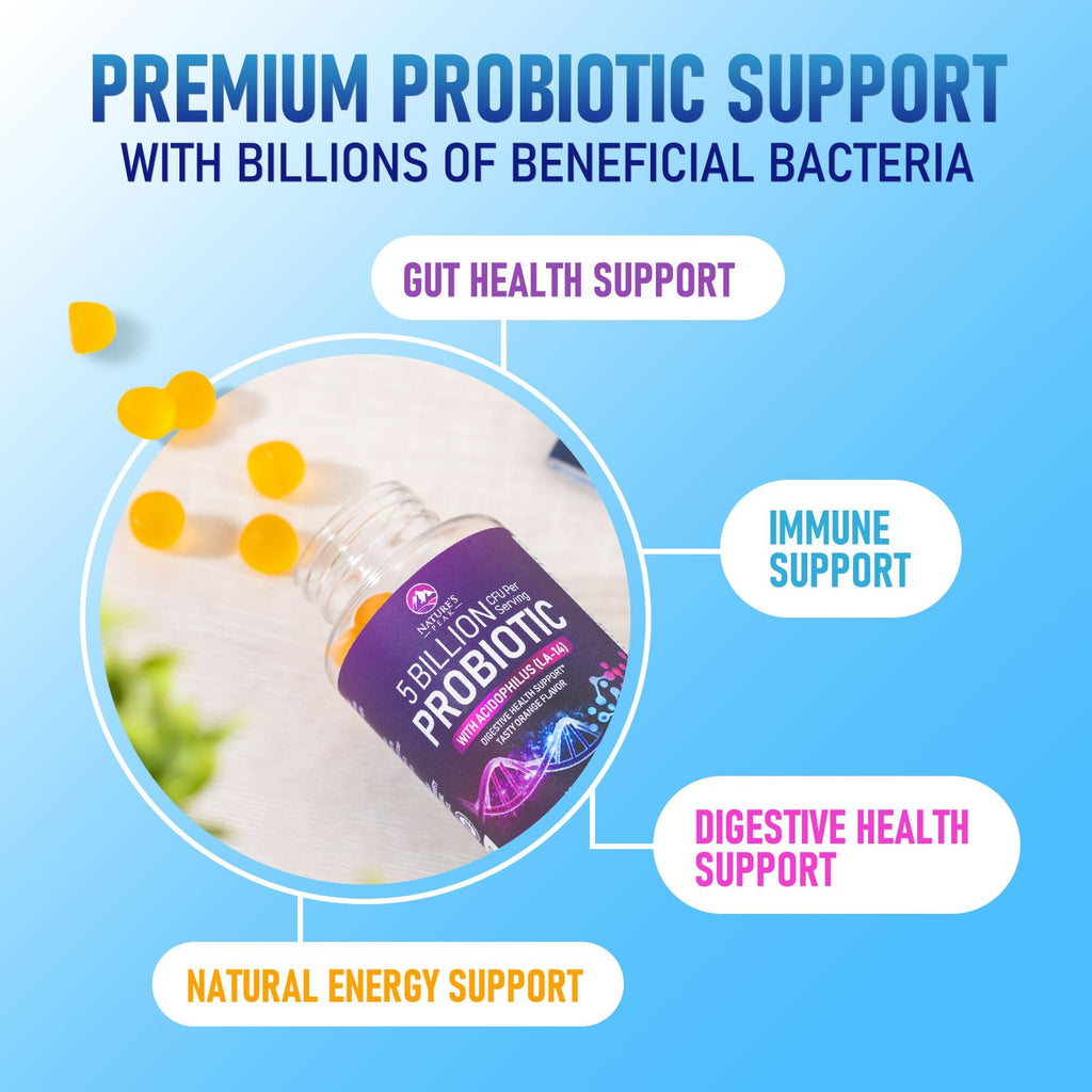 natural probiotic gummies for gut balance