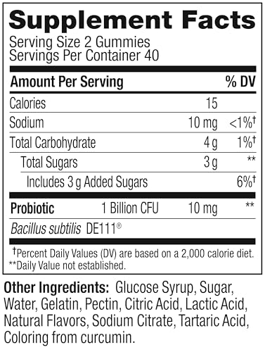 natural probiotic gummies for overall wellness