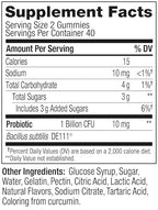 natural probiotic gummies for overall wellness