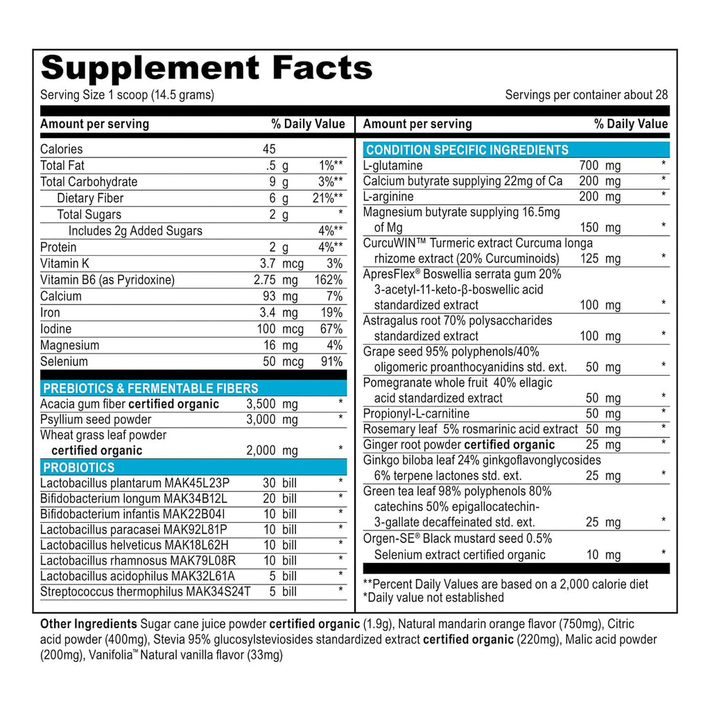 Natural probiotic powder for daily wellness