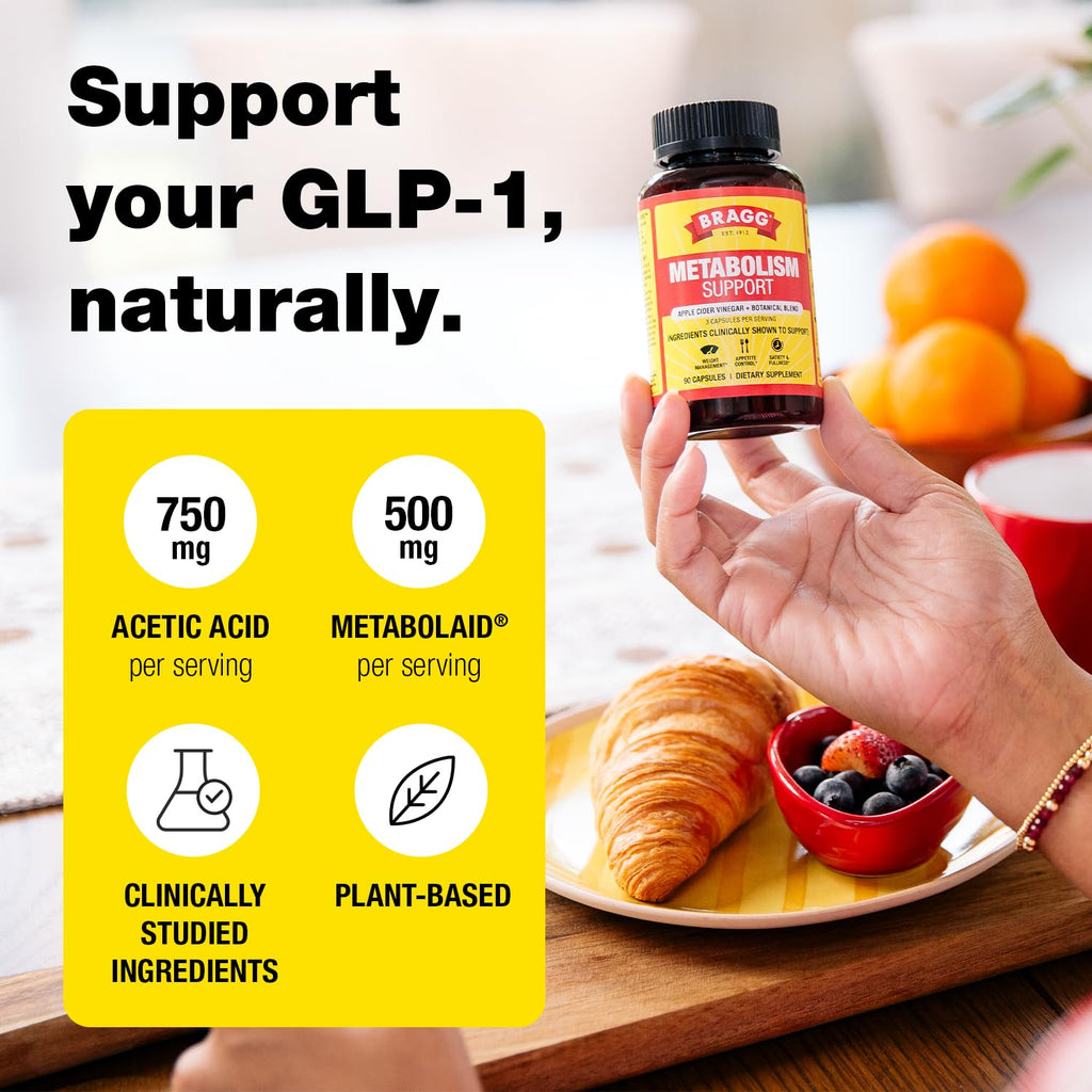 natural probiotic support with Bragg capsules