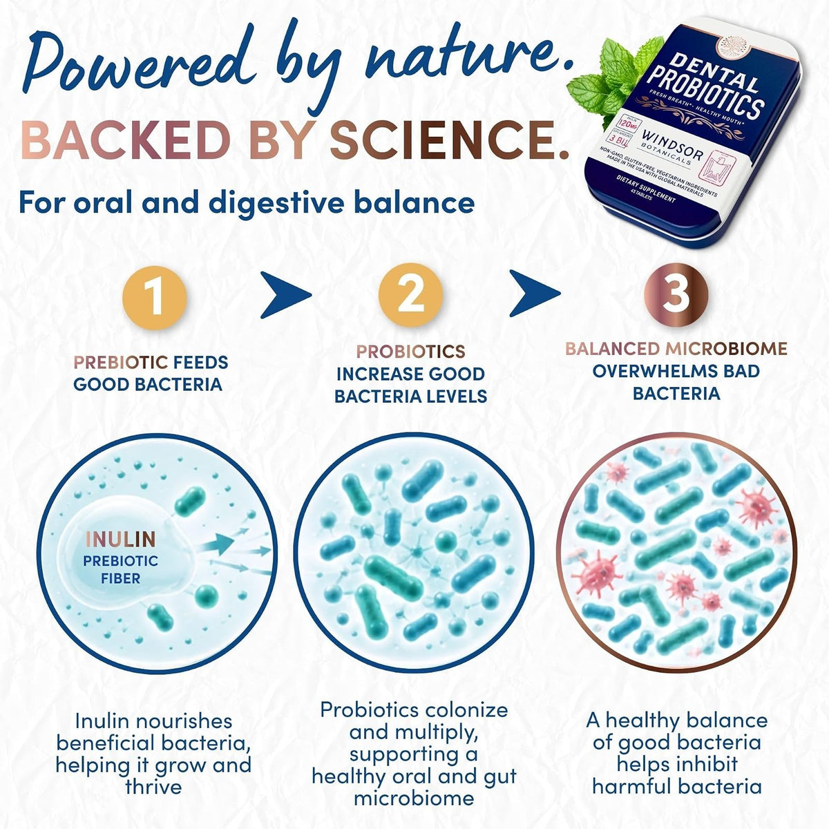 Natural probiotics for gum health