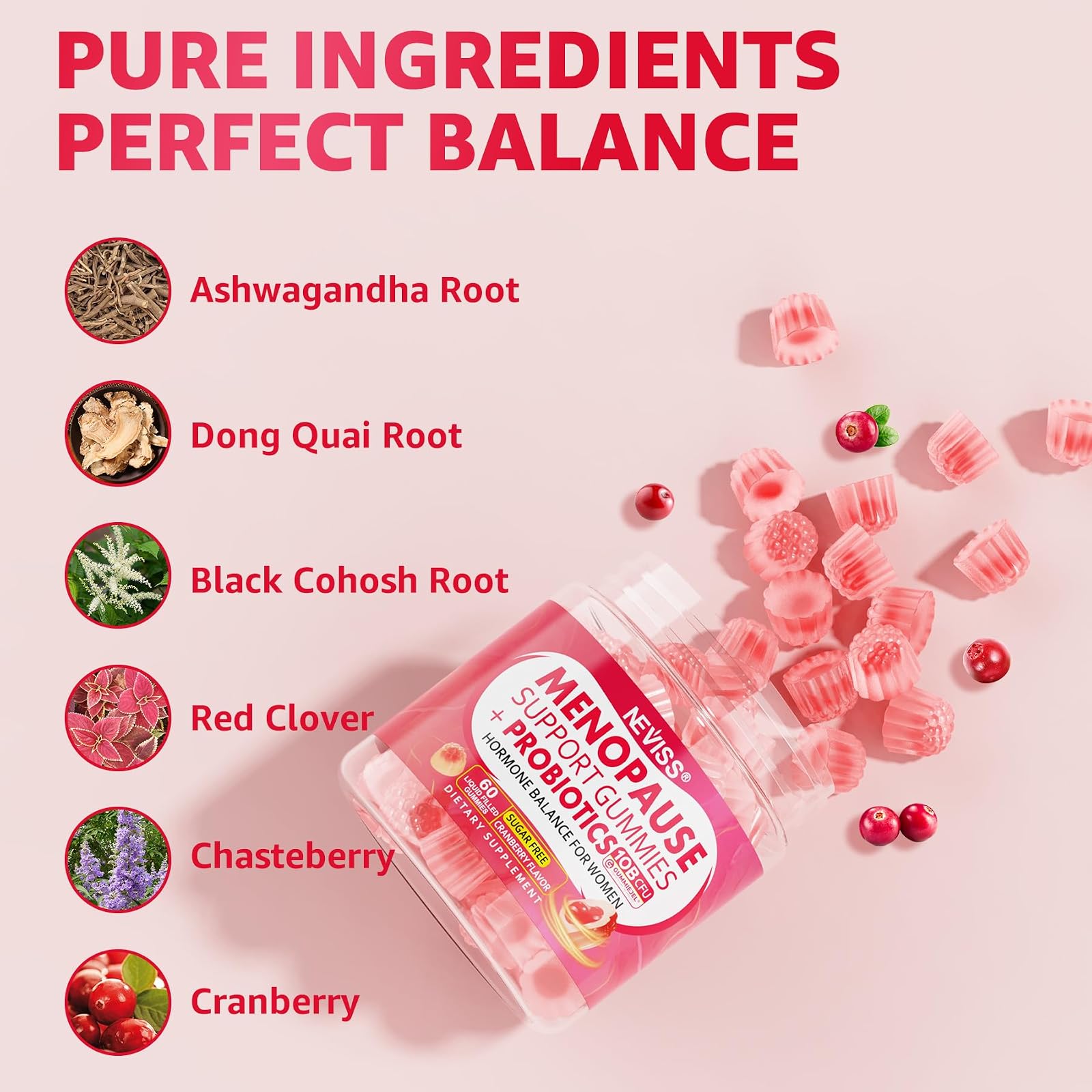 natural probiotics gummies for women
