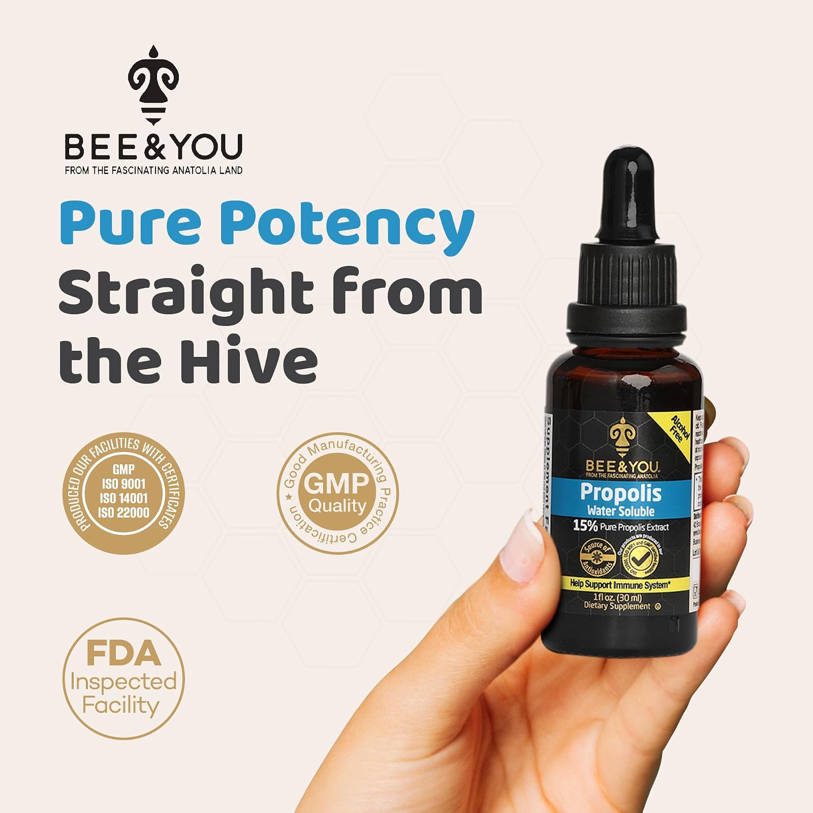natural propolis for respiratory support