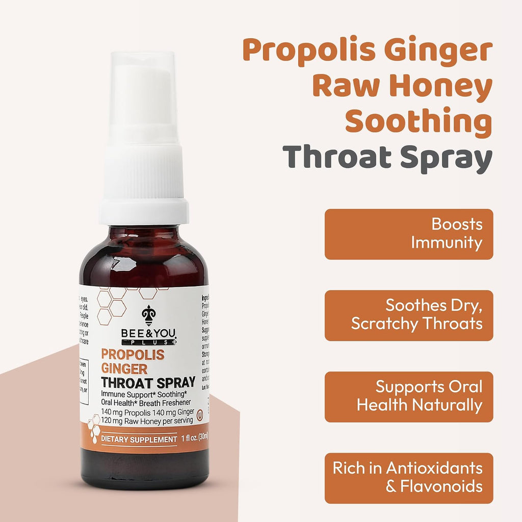 natural propolis throat relief spray
