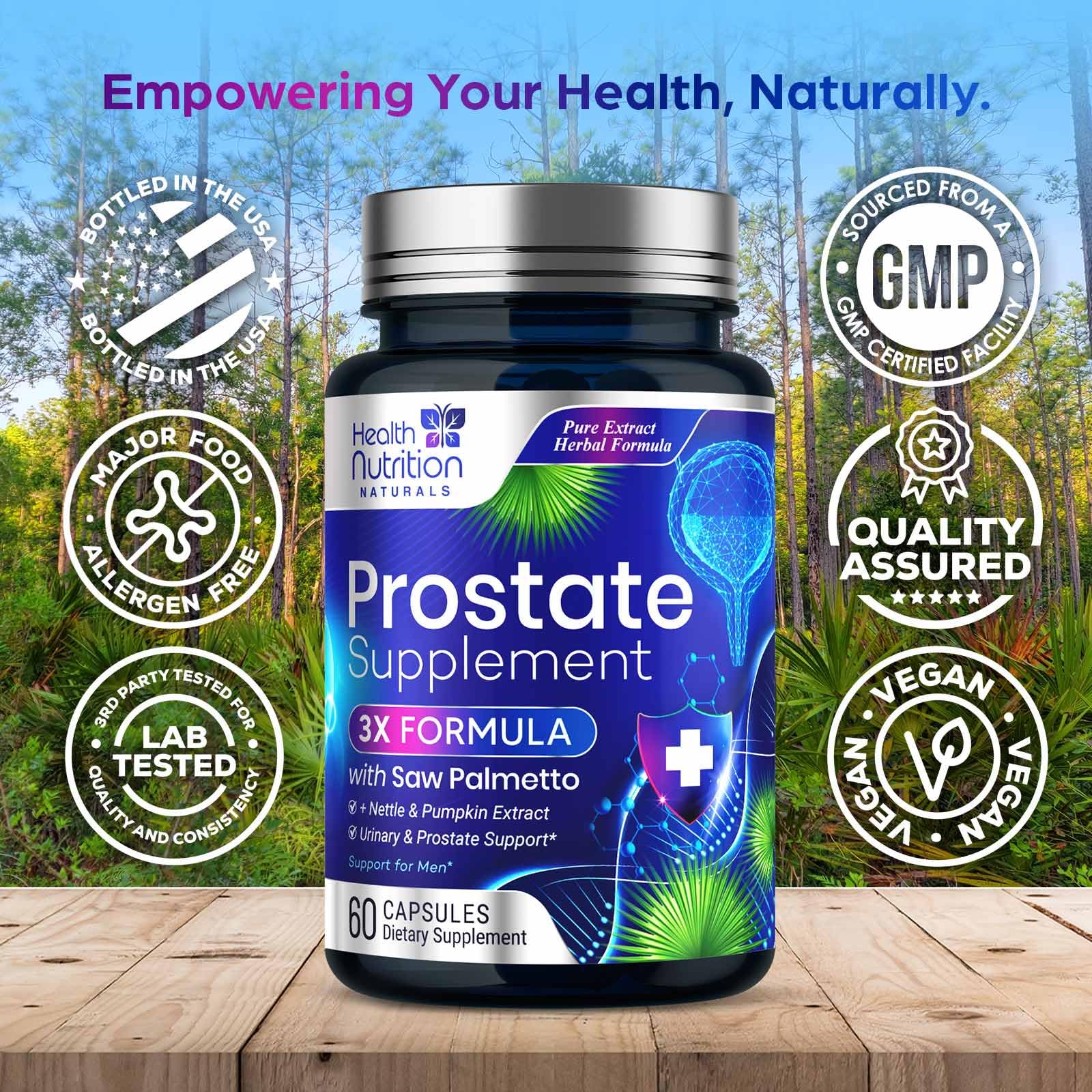 Natural prostate health formula