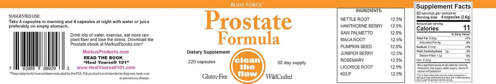 Natural prostate health support capsules