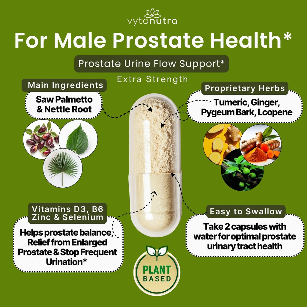 Natural prostate support supplement