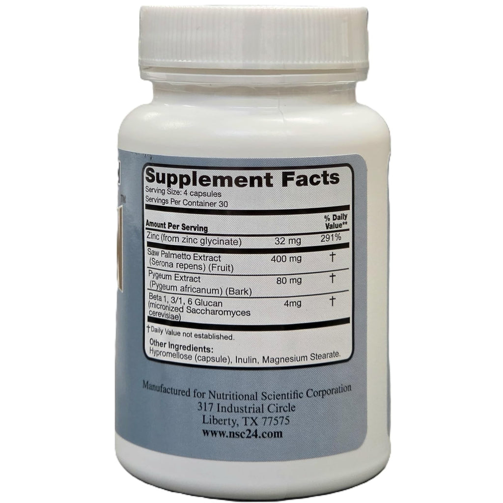 Natural prostate support with NSC