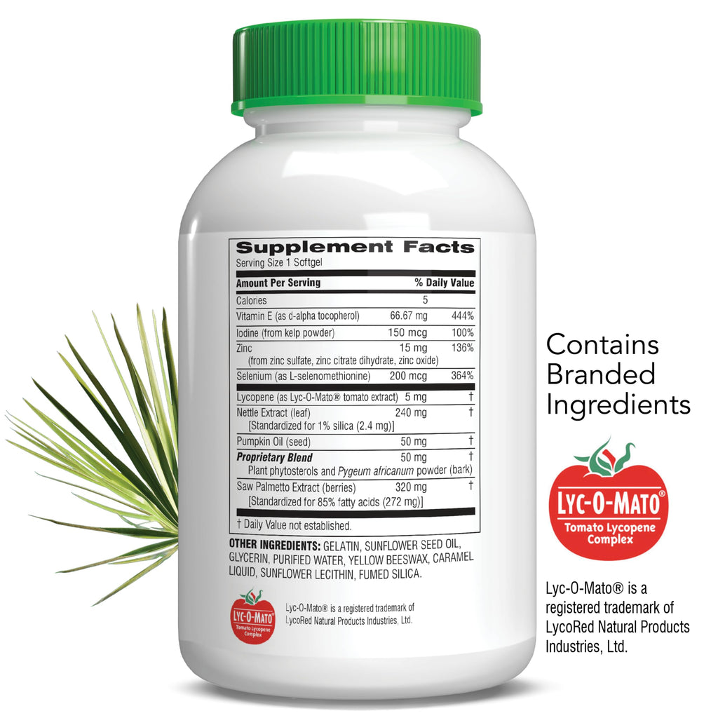 natural prostate support with saw palmetto