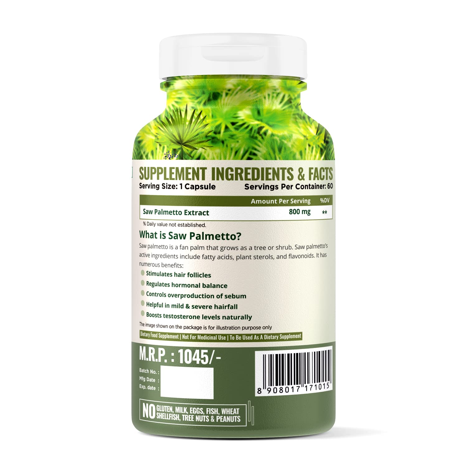 natural prostate support with saw palmetto